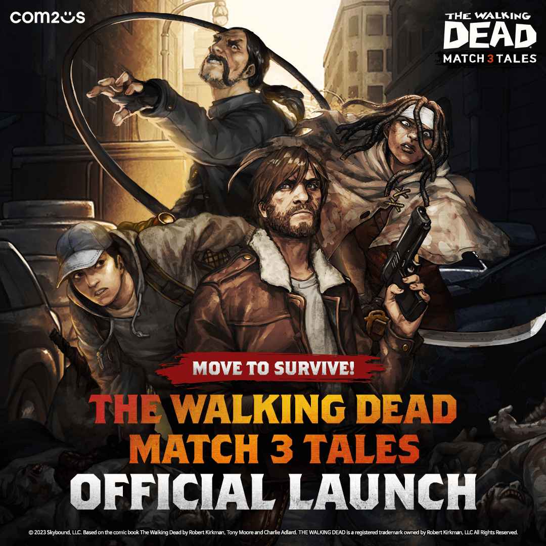 一起抵抗喪屍！Com2uS全新力作三消RPG《The Walking Dead Match 3 Tales》全球正式上市！ - FUN電